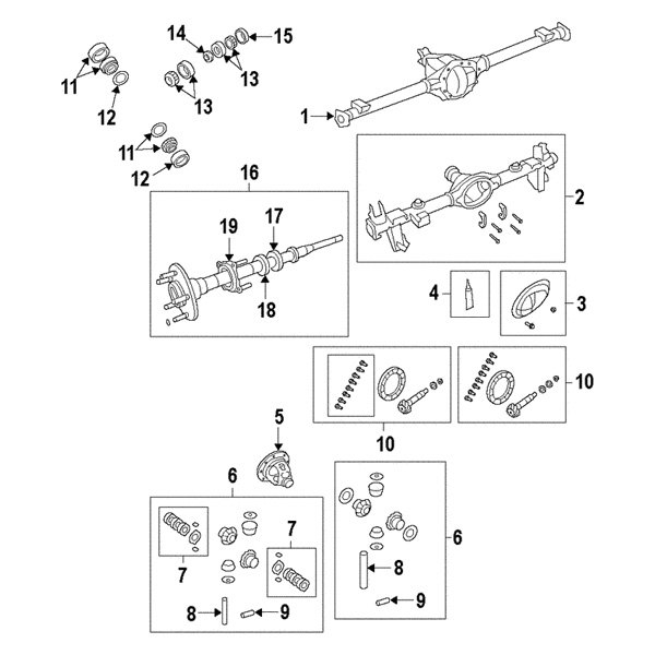 Mopar® 68003272AA - Rear Driver and Passenger Side Axle Shaft
