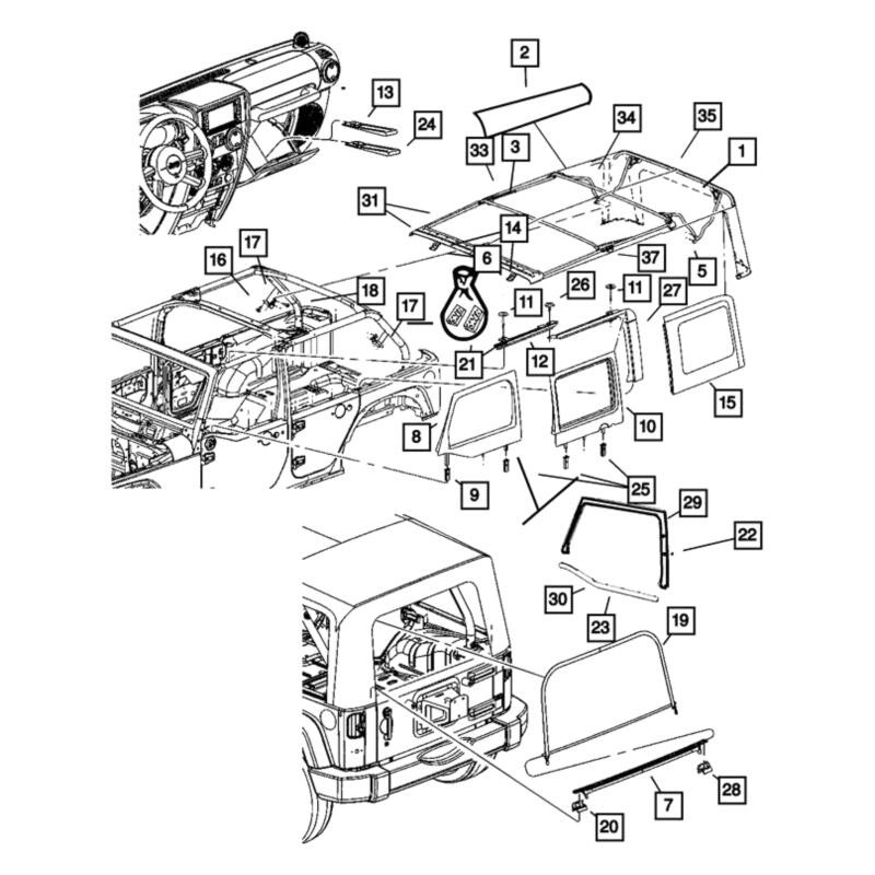 Mopar® 68003655AD - Foam Tape