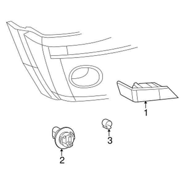 Mopar® 68004180AC - Passenger Side Replacement Turn Signal/Corner Light