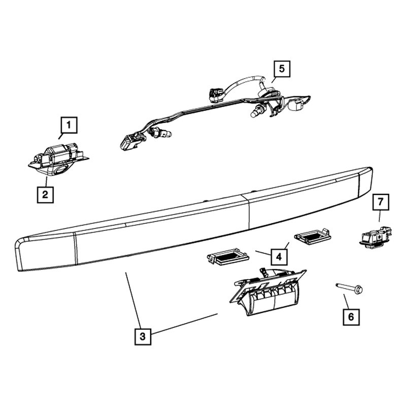 Mopar® 68020954AB - Replacement License Plate Light Lens