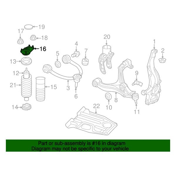 Mopar® 68029520AE - Rear Shock Mount