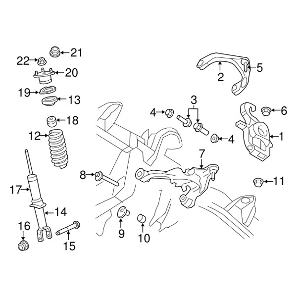 Mopar® 68040880AH - Front Shock Absorber
