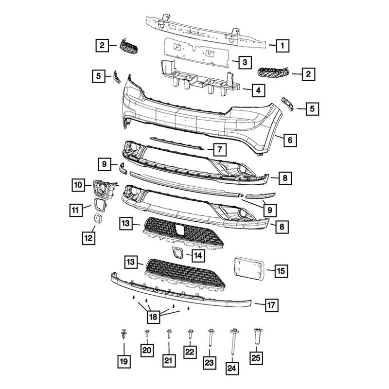 Mopar® 68053266AA - Body Mount Bolt
