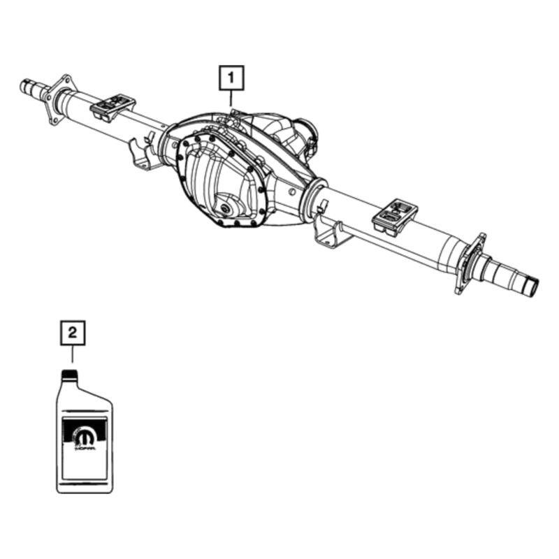 Mopar® 68053961AE - Rear Drive Axle Assembly