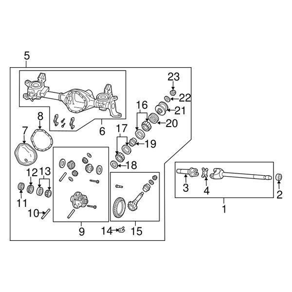 Ram OE 68065427AB - Front Left Drive Axle Shaft