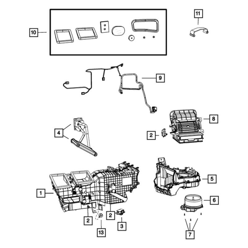 Mopar® - HVAC Unit Case Seal Kit