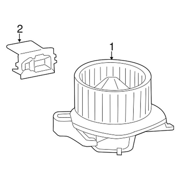 Mopar® 68079477AB - HVAC Blower Motor