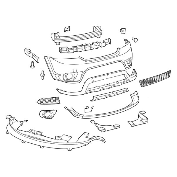 Mopar® 68079839AC - Lower Grille