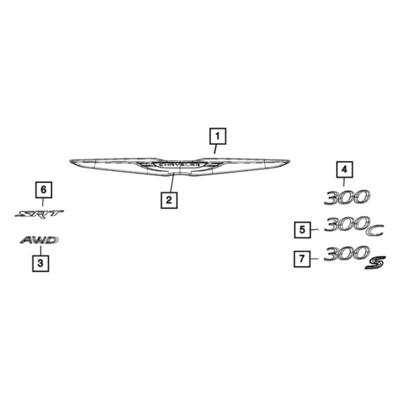 Mopar® 68081542AB - Emblem