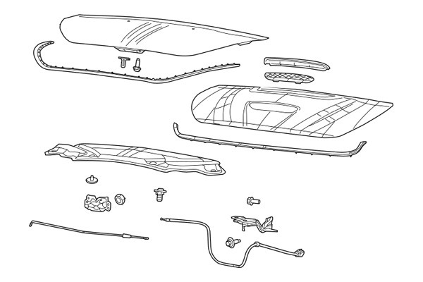 Mopar® 68081822AC - Hood Panel