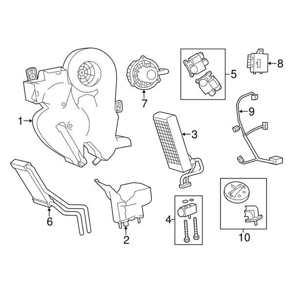 Mopar® 68089097AA - HVAC Heater Core