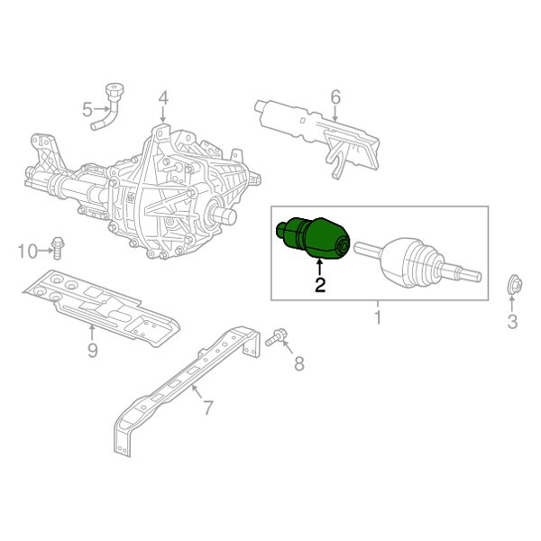 Mopar® 68090631AA - CV Joint Boot Kit