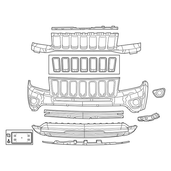 Mopar® 68109865AA - Grille