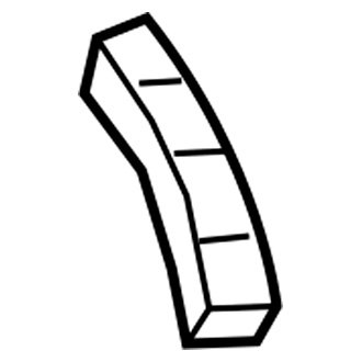 Mopar® 68138374AC - Front Passenger Side Bumper Cover Support Rail