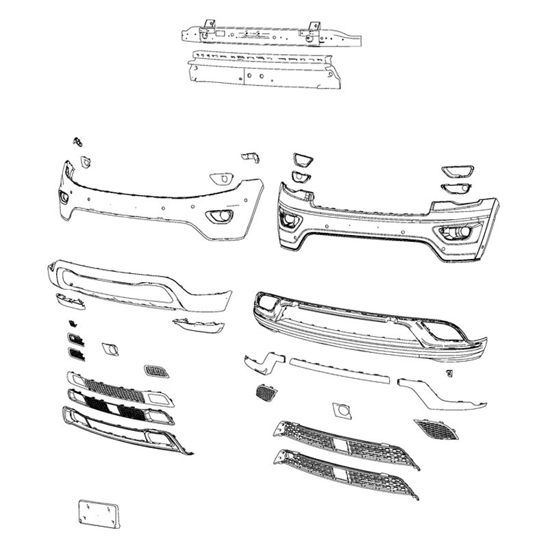 Mopar® 68143076AD - Front Lower Valance Panel