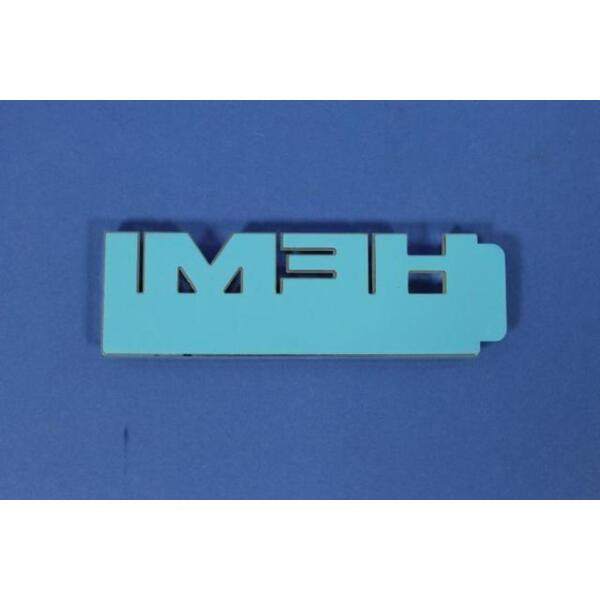 Mopar® 68149700AB - "HEMI 5.7 Liter" Nameplate Chrome/Black/Red Front ...
