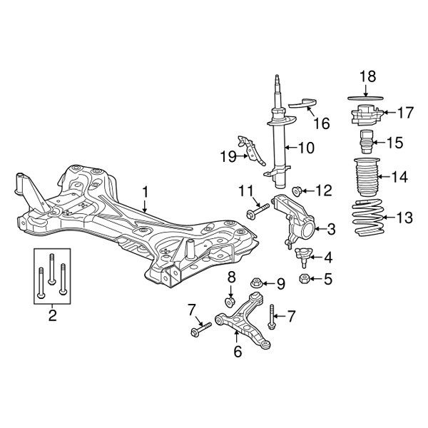 Mopar® 68157802AB - Front Control Arm