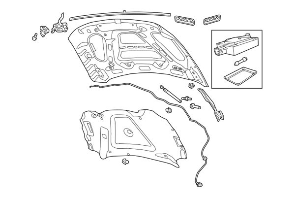 Mopar® 68160235AF - Hood Panel