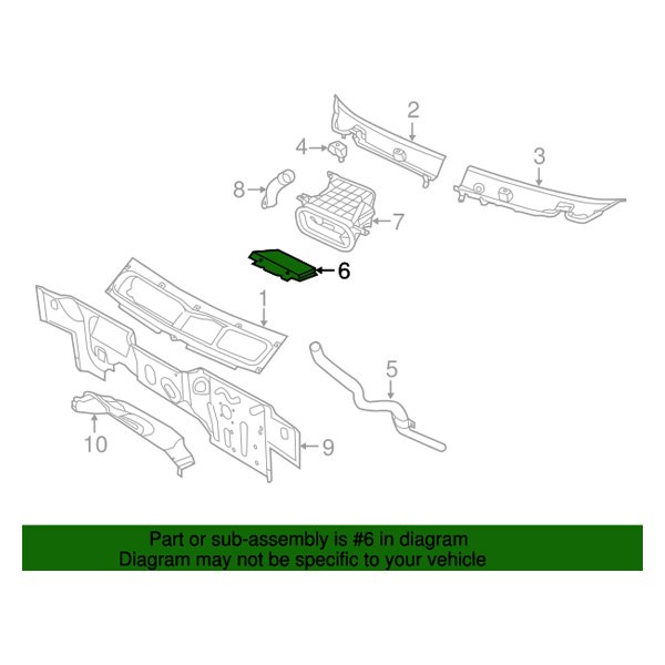 Mopar® 68169308AA - Cabin Air Filter