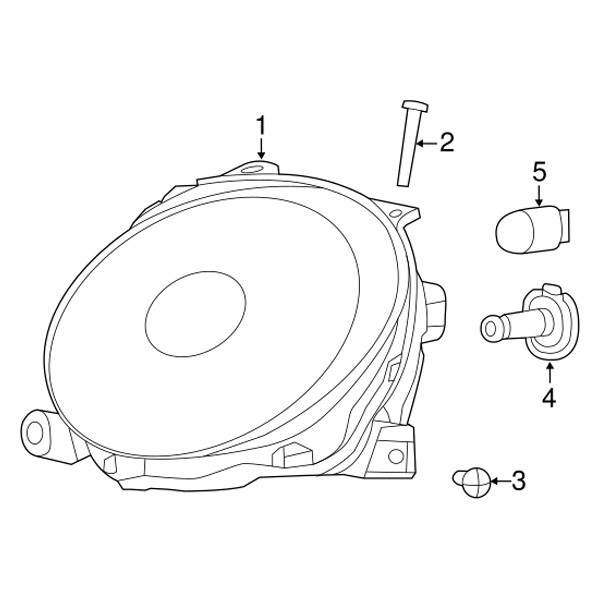 Mopar® 68172231AC - Headlamp
