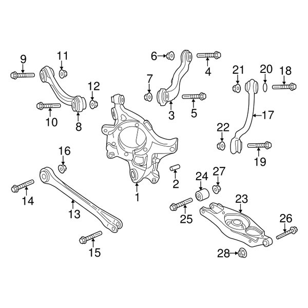 Mopar® 68184783AB - Rear Passenger Side Lateral Arm