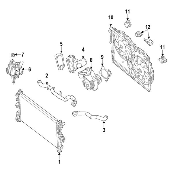 Mopar® 68189000AD - Engine Cooling Fan Module