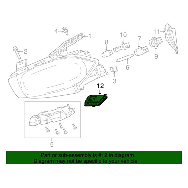 Mopar® 68189409AA - Front High Intensity Discharge Lighting Ballast