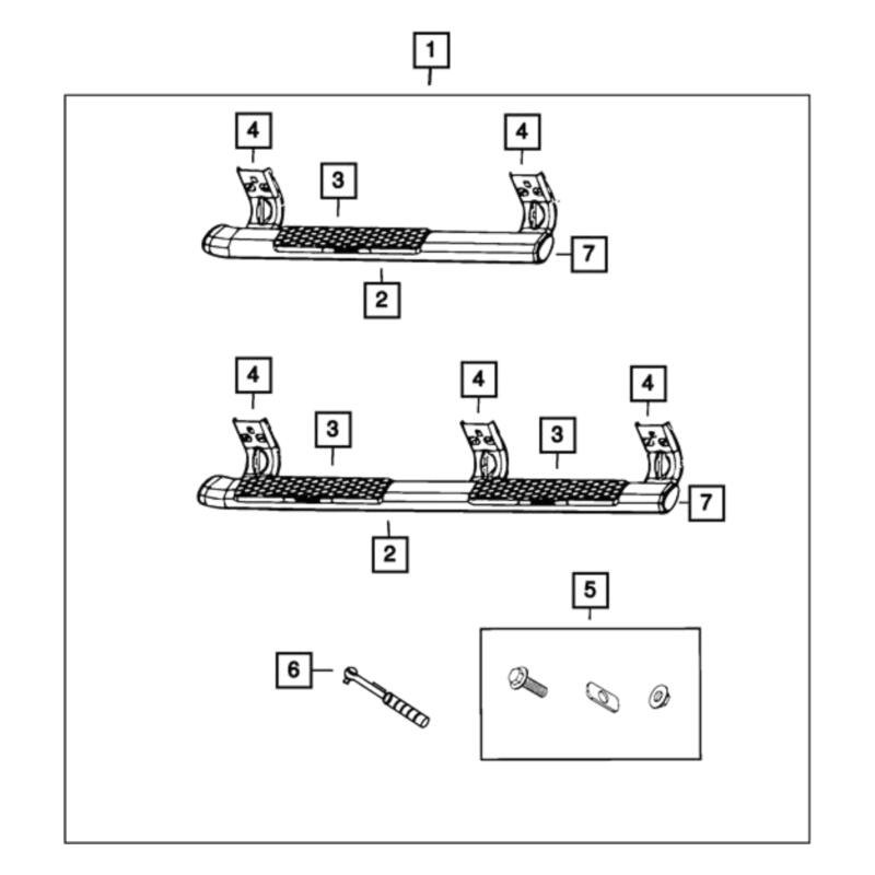 Mopar® 68193121AC - Side Step