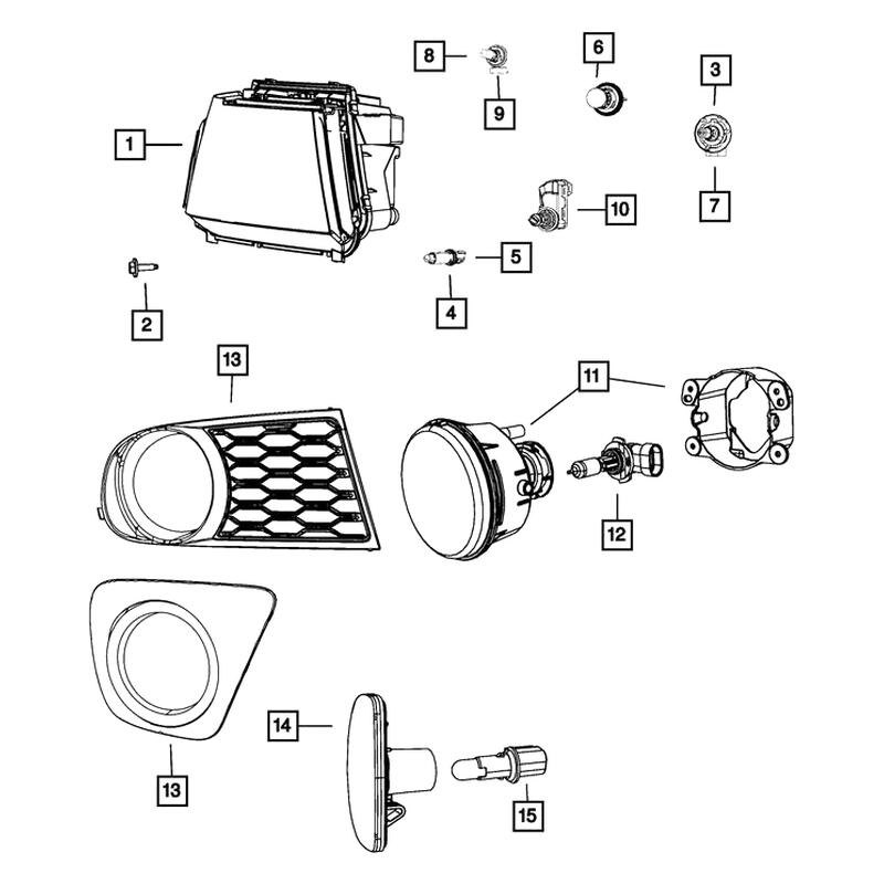 Mopar® 68200085AC - Headlamp Park And Turn Lamp