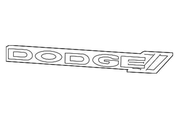 Mopar® 68200506AA - "Dodge" Nameplate Grille Emblem