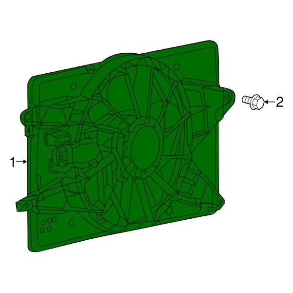 Mopar® 68205996AC - Engine Cooling Fan Module