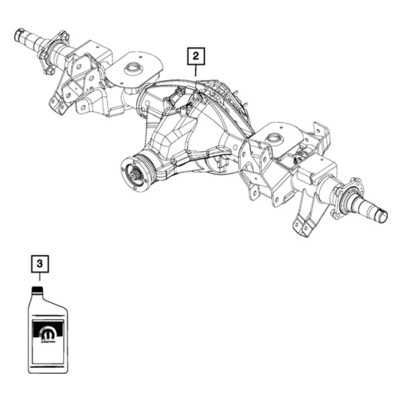 Mopar® 68210057AB - SAE 75W-85 Synthetic Differential Fluid Additive