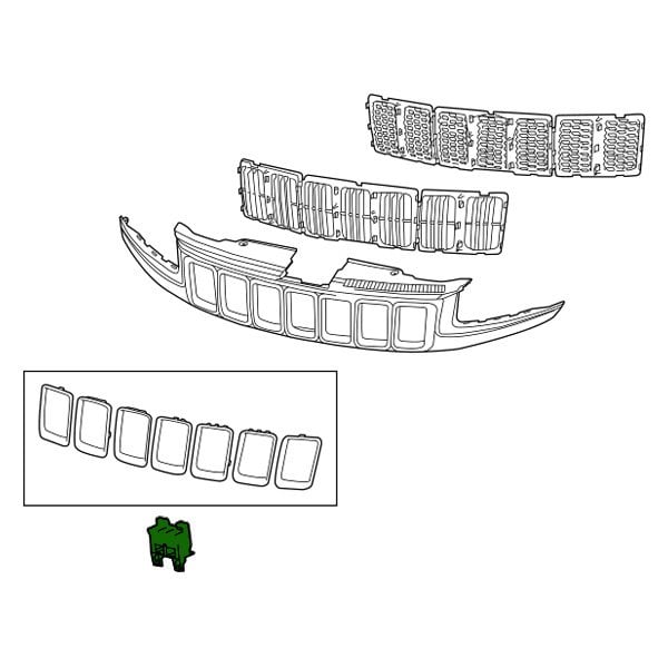 Mopar® 68223484AA - Grille Reinforcement