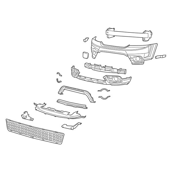 Mopar® 68223776AA - Lower Grille Molding
