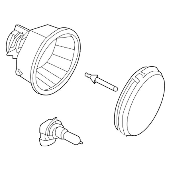 Mopar® 68231956AA - Front Passenger Side Fog Light Bracket