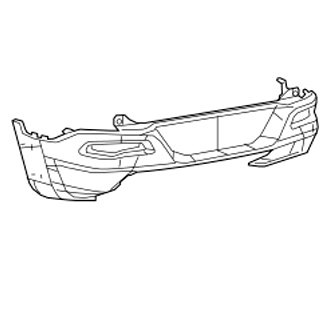 Mopar® 68232185AD - Rear Lower Bumper Cover