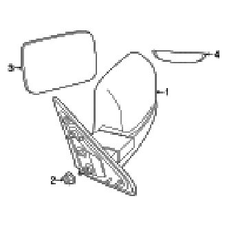 Mopar® 68232478AA - Side View Mirror Turn Signal Light