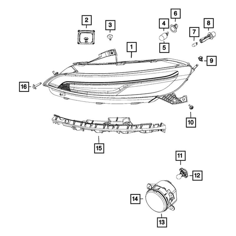 Mopar® 68233004AA - Front LED Headlight Control Module