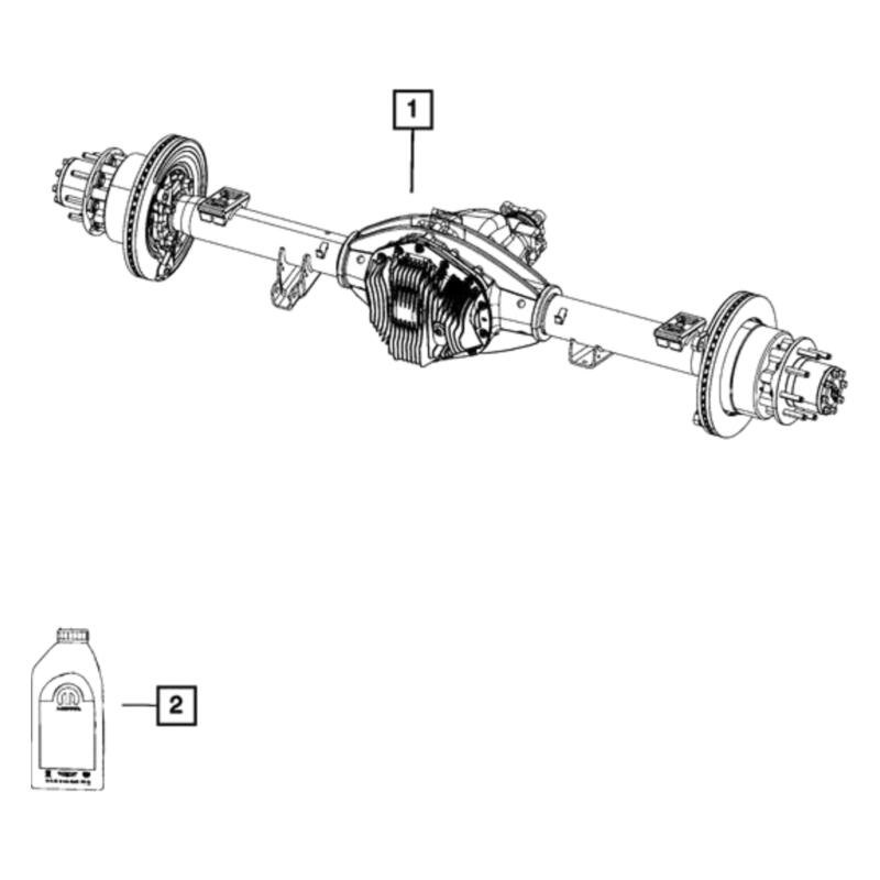 Mopar® 68235443AA - Rear Drive Axle Assembly