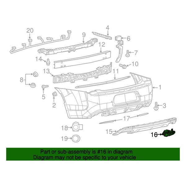 Mopar® 68235682AE - Exhaust Tailpipe Tip