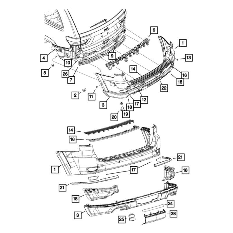 Mopar® 68238810AA - Bumper Trim