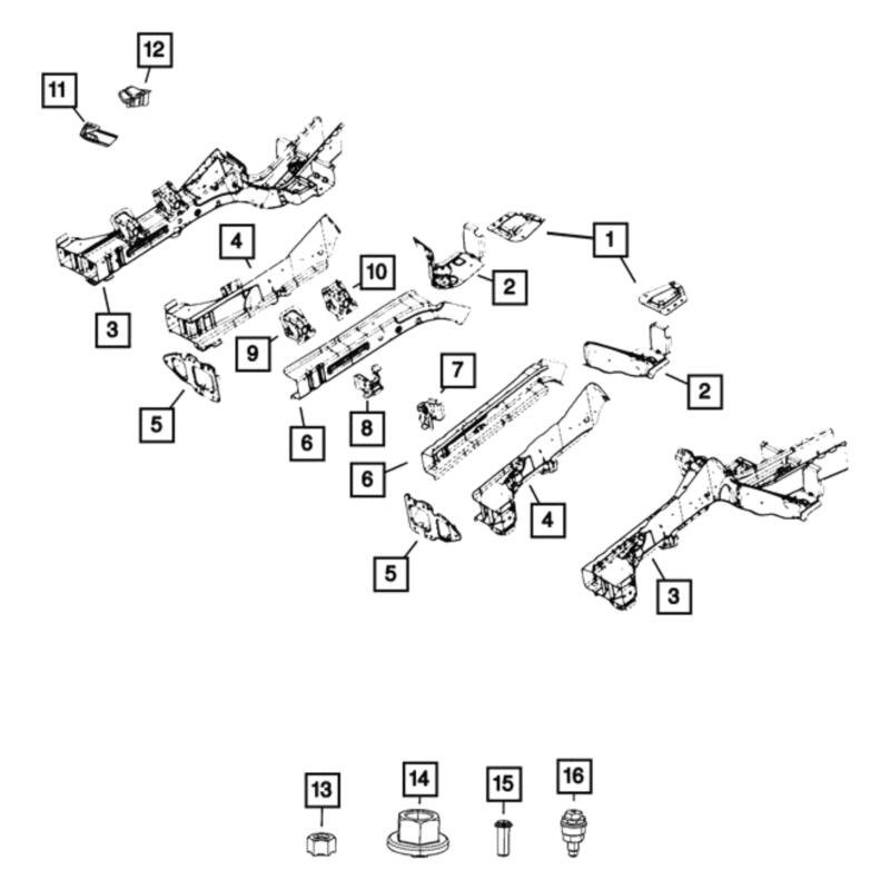 Mopar® 68243606AA - Fender Mounting Front Bracket