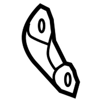 Mopar® 68244508AB - Front Passenger Side Bumper Cover Bracket