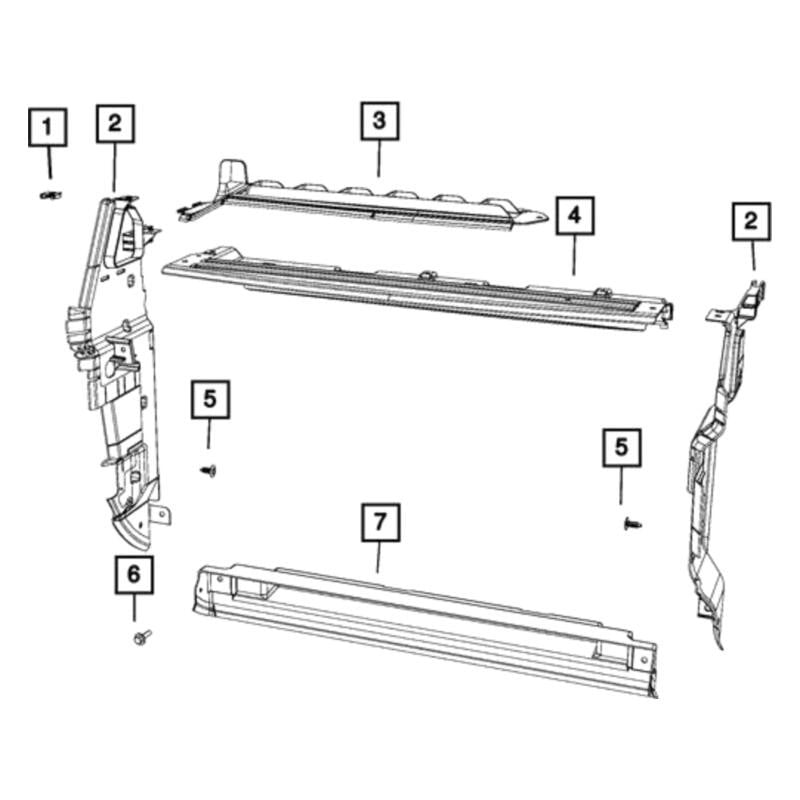 Mopar® 68244560AD - Passenger Side Radiator Support Splash Shield
