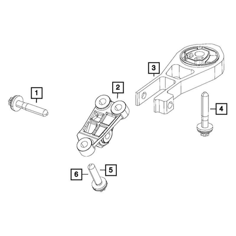 Mopar® 68253028AE - Automatic Transmission Mount Insulator
