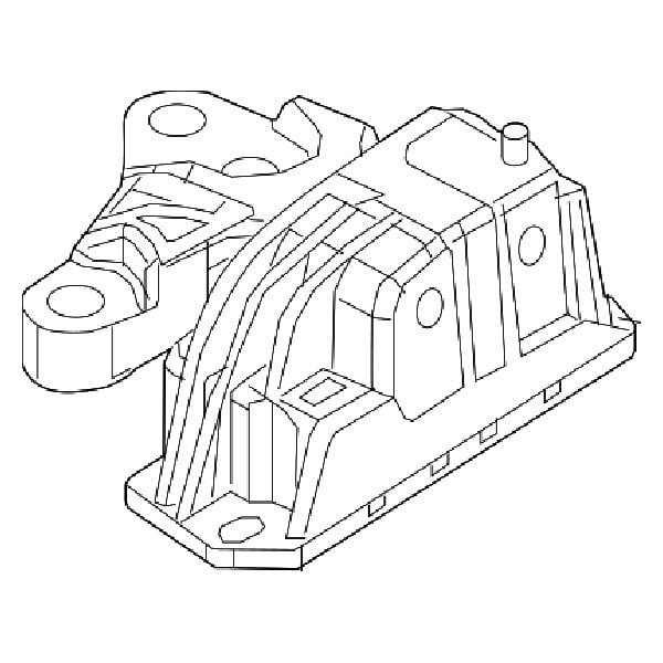 Mopar® 68253034AC - Driver Side Engine Mount