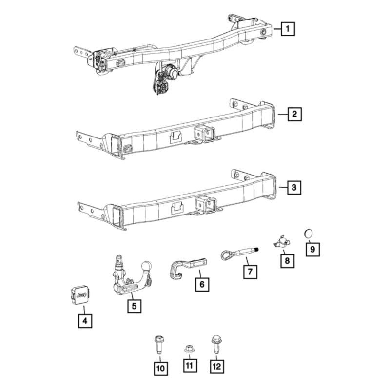 Mopar® 68255632AA - Trailer Hitch
