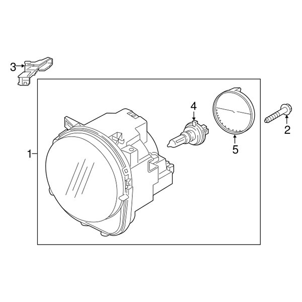 Mopar® 68256570AA - Driver Side Replacement Headlight