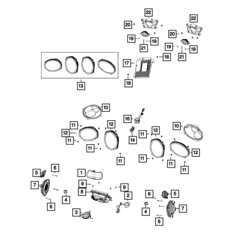 Mopar® 68258671ZJ - Multi Media Radio