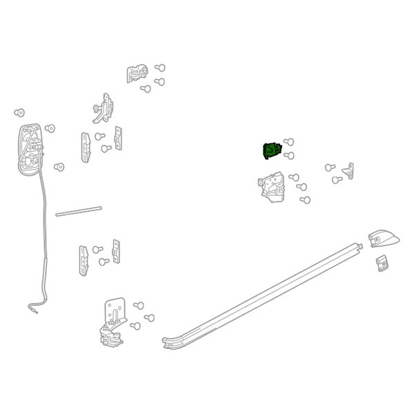 Mopar® 68271843AA - Passenger Side Sliding Door Roller